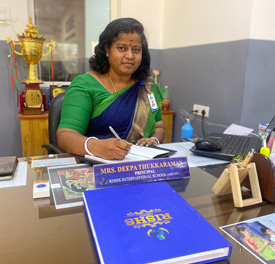 Principal's desk - RISHS International School Arcot, Ranipet